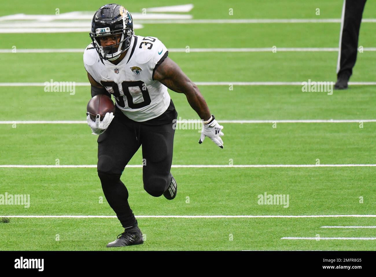 Jacksonville Jaguars running back James Robinson (30) during an NFL ...