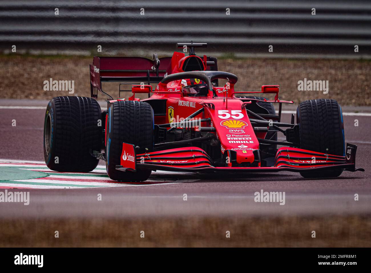 #55 Carlos Sainz, Scuderia Ferrari during a test with the old 2021 ...