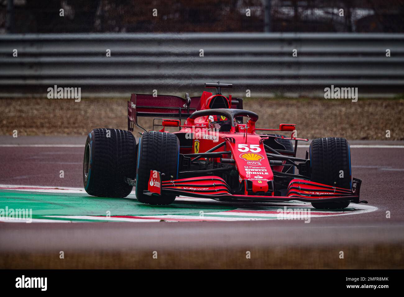 #55 Carlos Sainz, Scuderia Ferrari during a test with the old 2021 ...