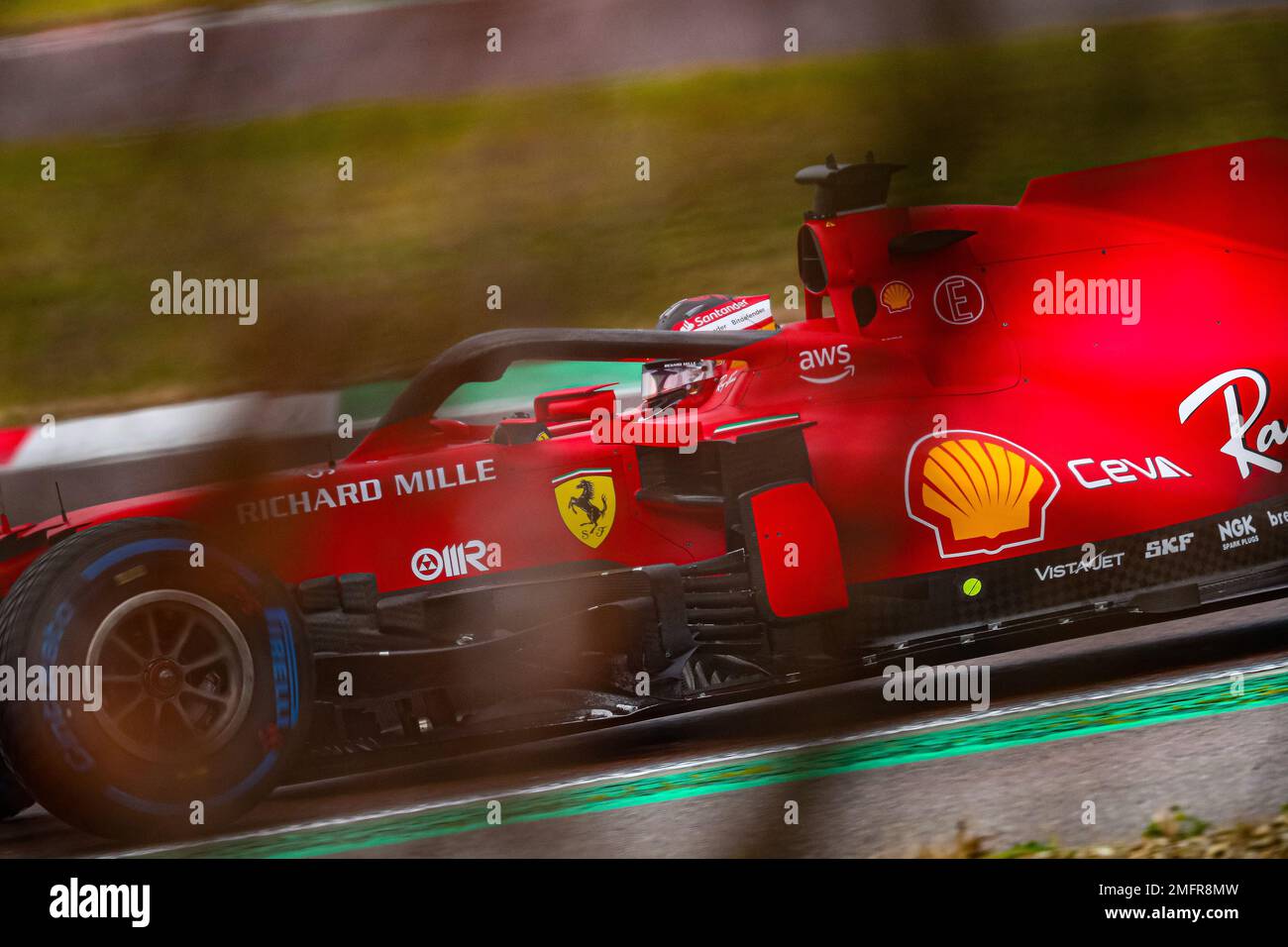 #55 Carlos Sainz, Scuderia Ferrari during a test with the old 2021 ...