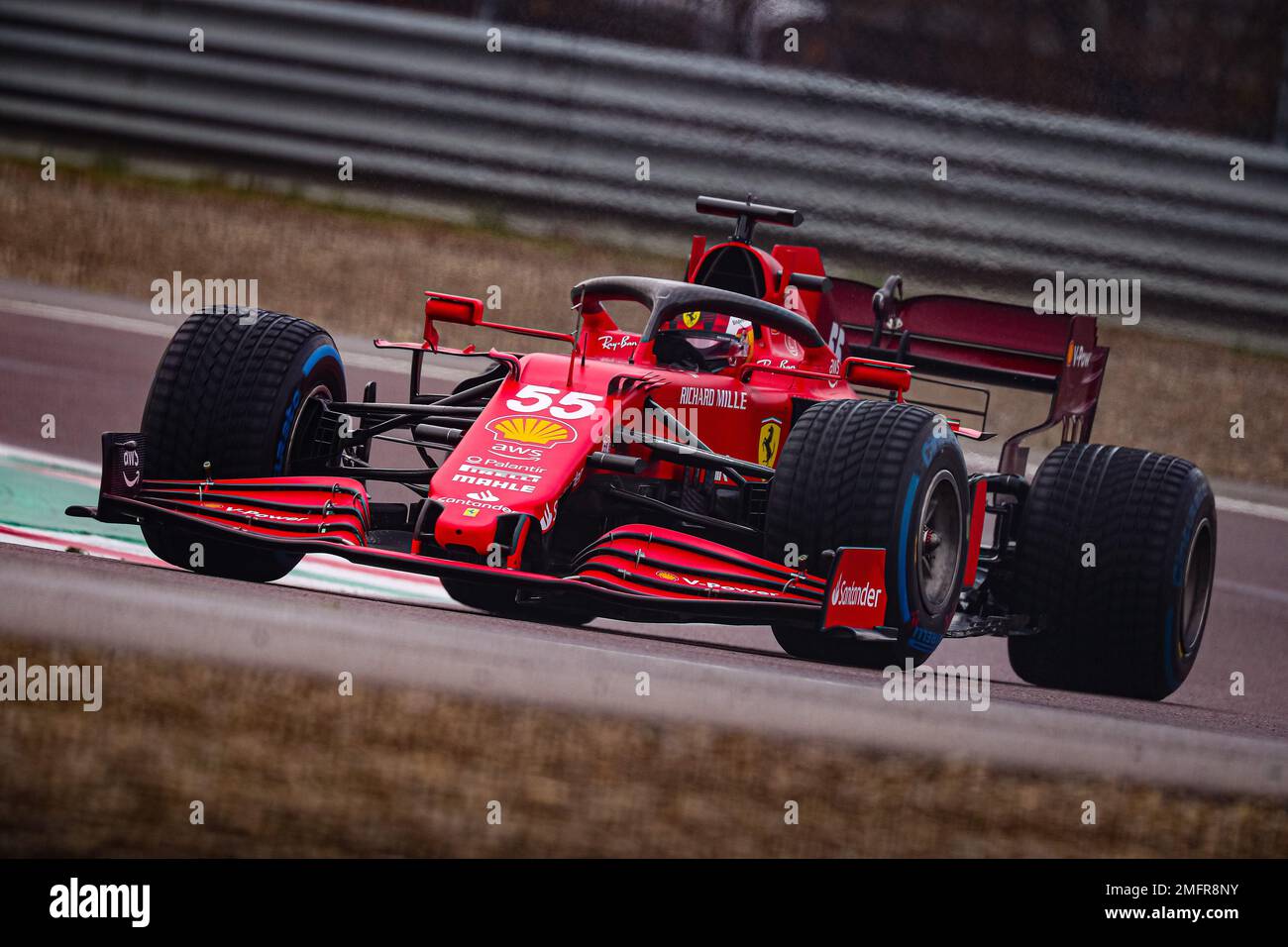 #55 Carlos Sainz, Scuderia Ferrari during a test with the old 2021 ...
