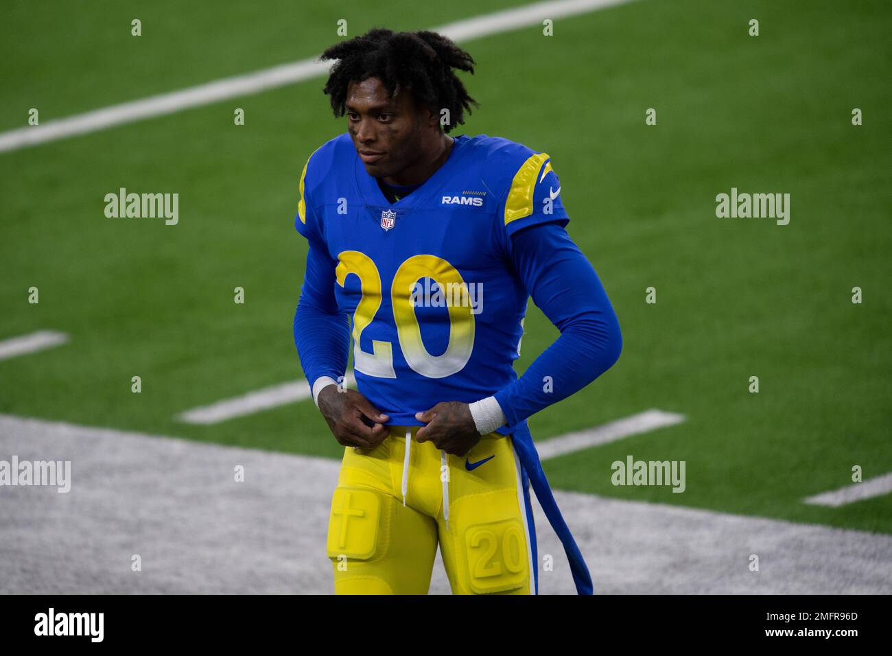 Los Angeles Rams cornerback Jalen Ramsey during an NFL football game ...