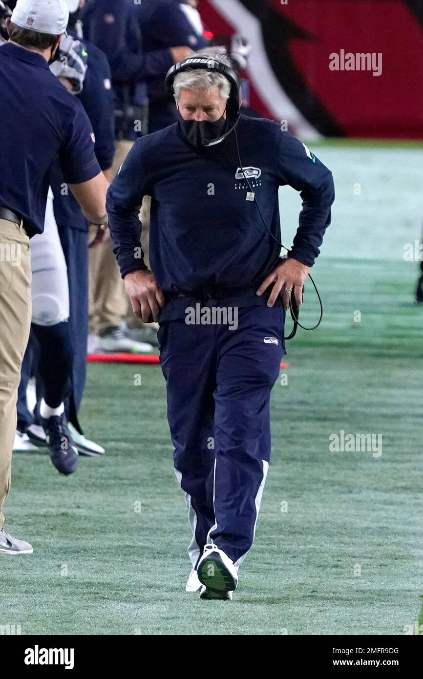 Seattle Seahawks head coach Pete Carroll during an NFL football game ...