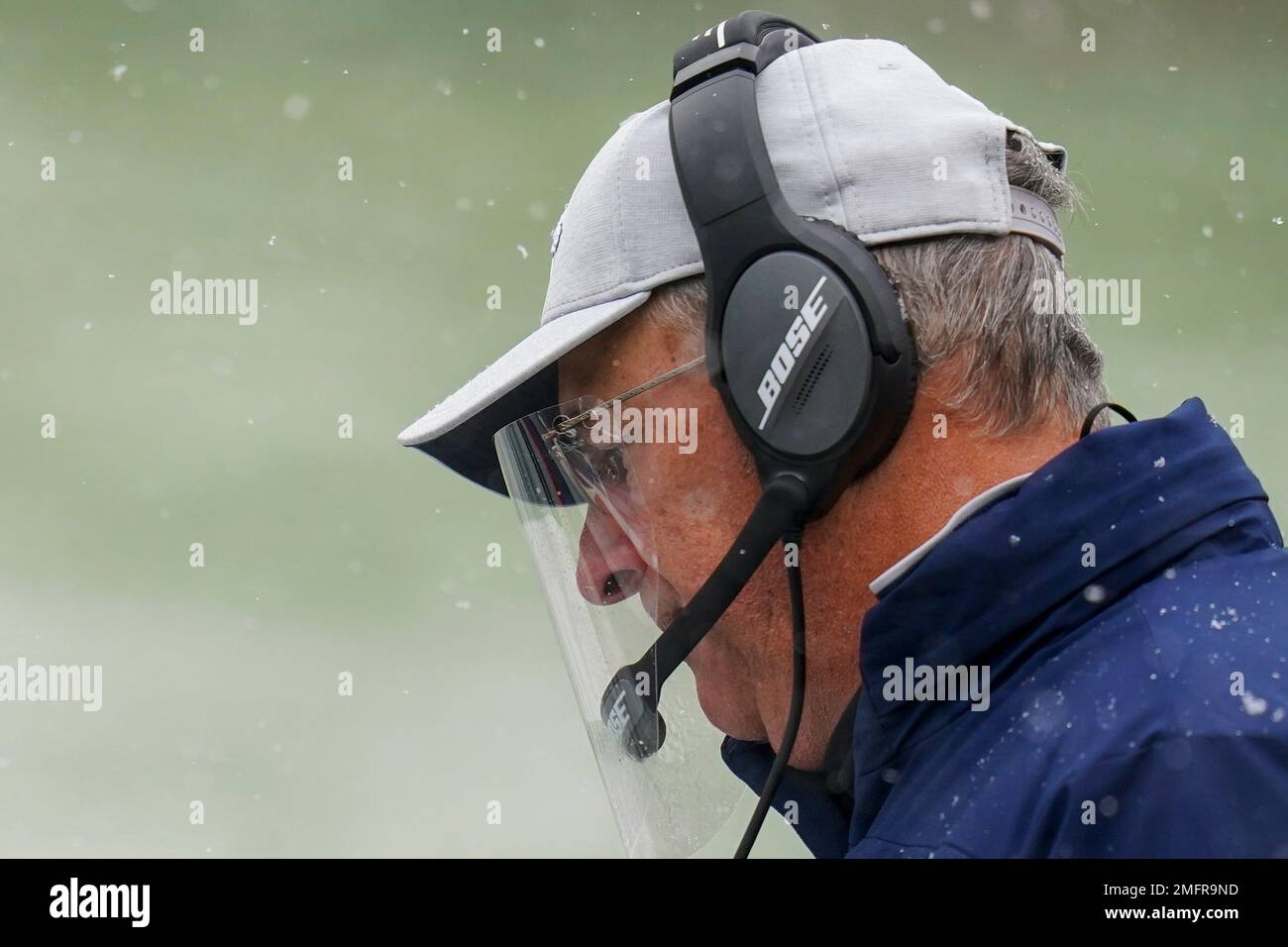 Denver Broncos head coach Vic Fangio looks on against the Kansas City ...