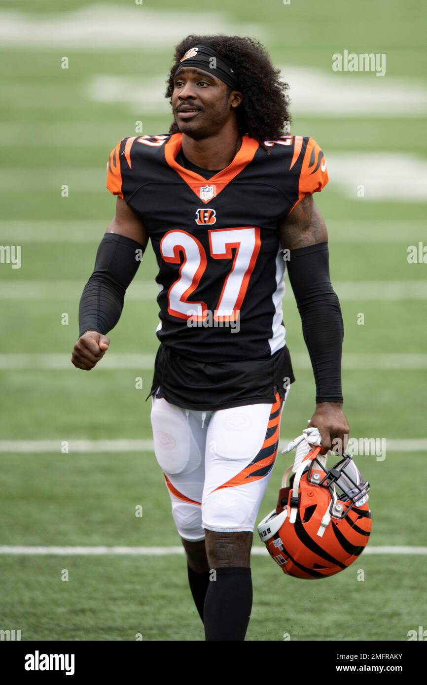 Cincinnati Bengals defensive back Tony Brown (27) walks off the field ...