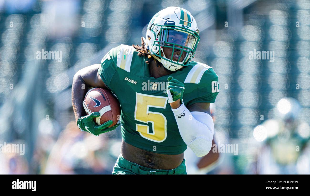 Charlotte 49ers linebacker Tyler Murray (5) after making an ...