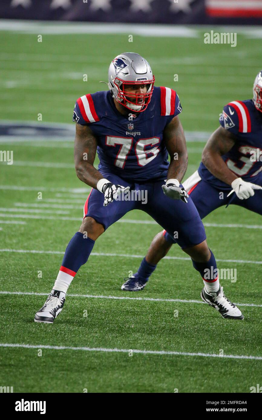 New England Patriots offensive lineman Isaiah Wynn (76) during the ...