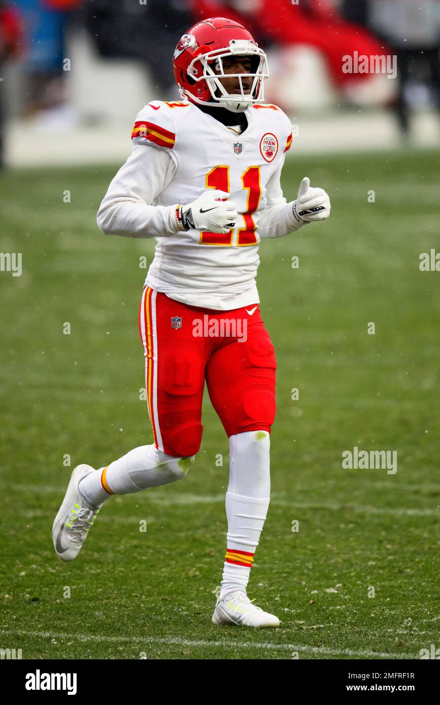 Kansas City Chiefs wide receiver Demarcus Robinson (11) jogs on the ...