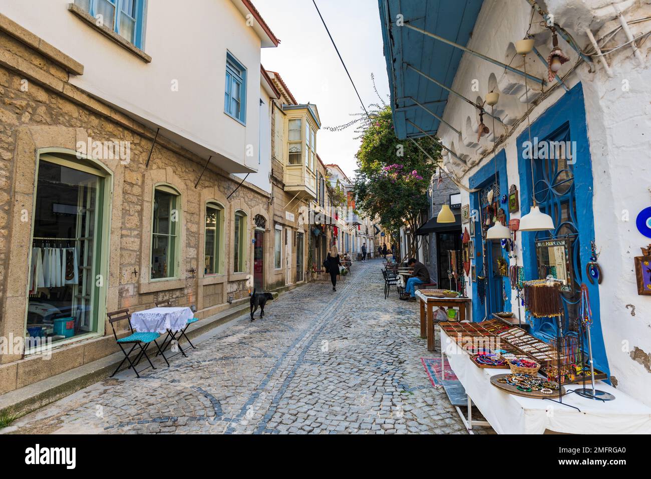 Alacati, Turkey - January 2023 : Alacati street view in Alacati Town ...