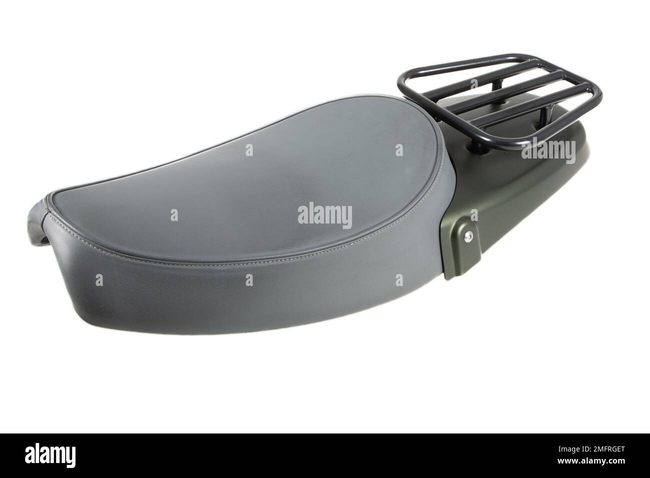 grey green scrambler leather texture motorcycle saddle seat model ...