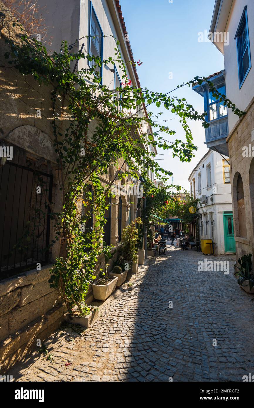 Alacati, Turkey - January 2023 : Alacati street view in Alacati Town ...