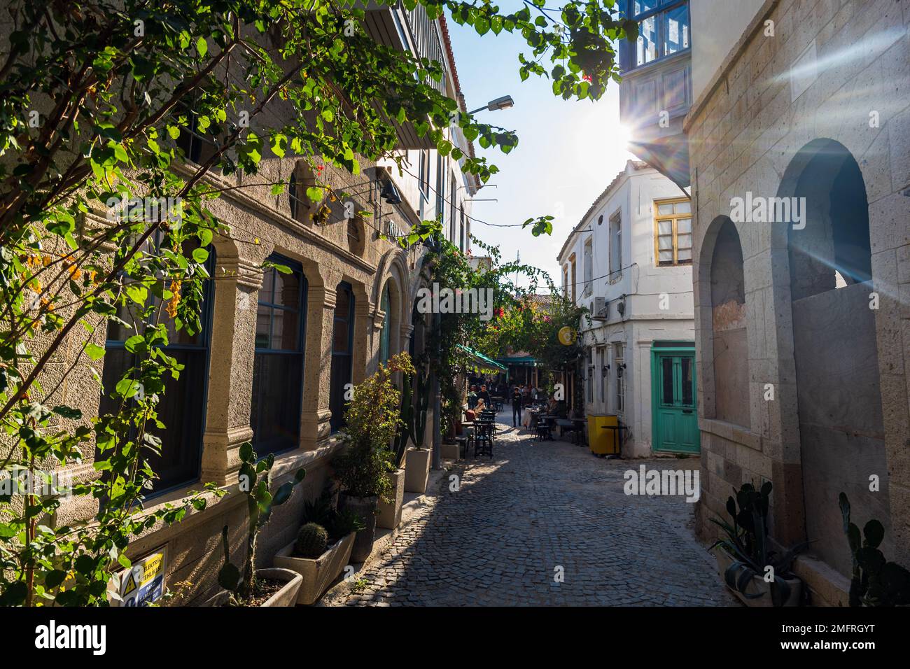 Alacati, Turkey - January 2023 : Alacati street view in Alacati Town ...