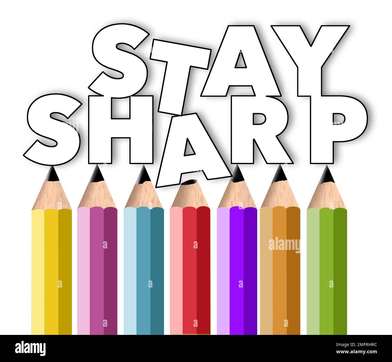 Unsharpened Pencil Clip Art Black And White