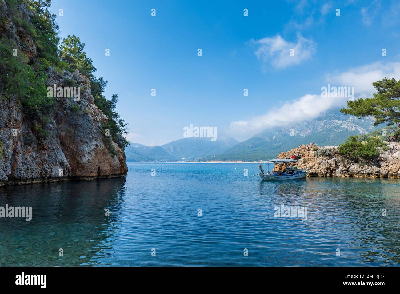 Mediterranean sea landscape in Antalya region, Turley. Antalya is a ...