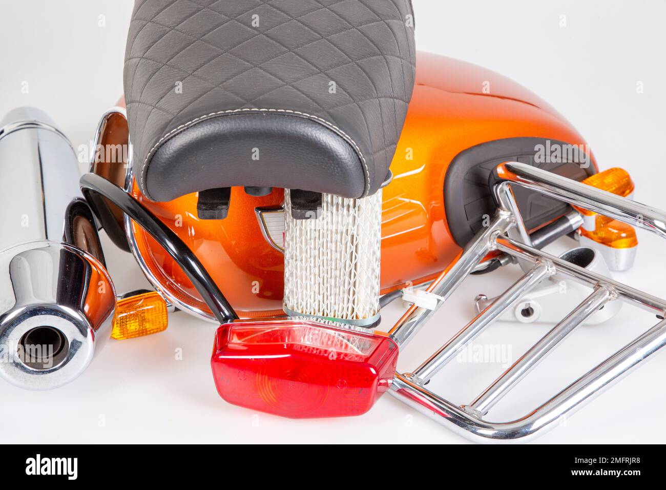 motorbike accessories some detail parts like seat tank filter exhaust ...