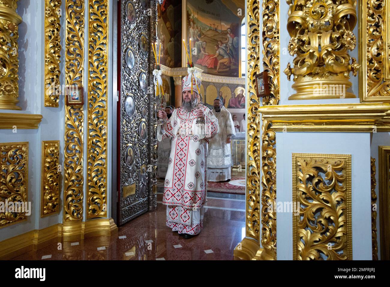 Kyiv, Ukraine. 7th Jan, 2023. Metropolitan Epifaniy I, head of the ...