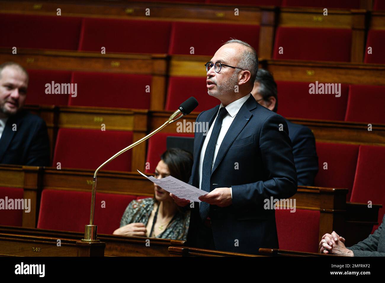 Paris, France. 24th Jan, 2023. Lionel Royer-Perreaut (Renaissance ...