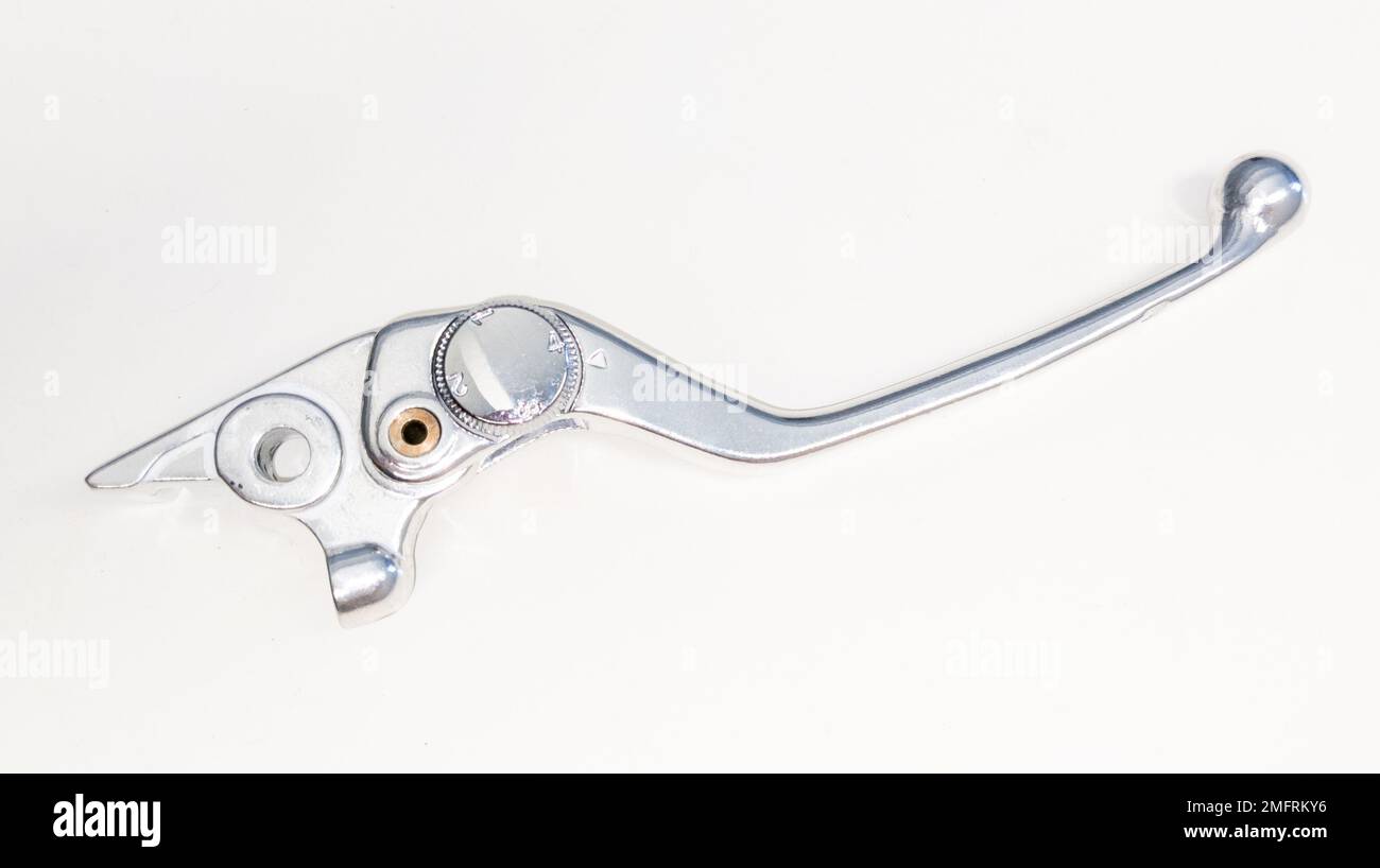 motorcycle brake lever handle new modern motorbike part in isolated ...