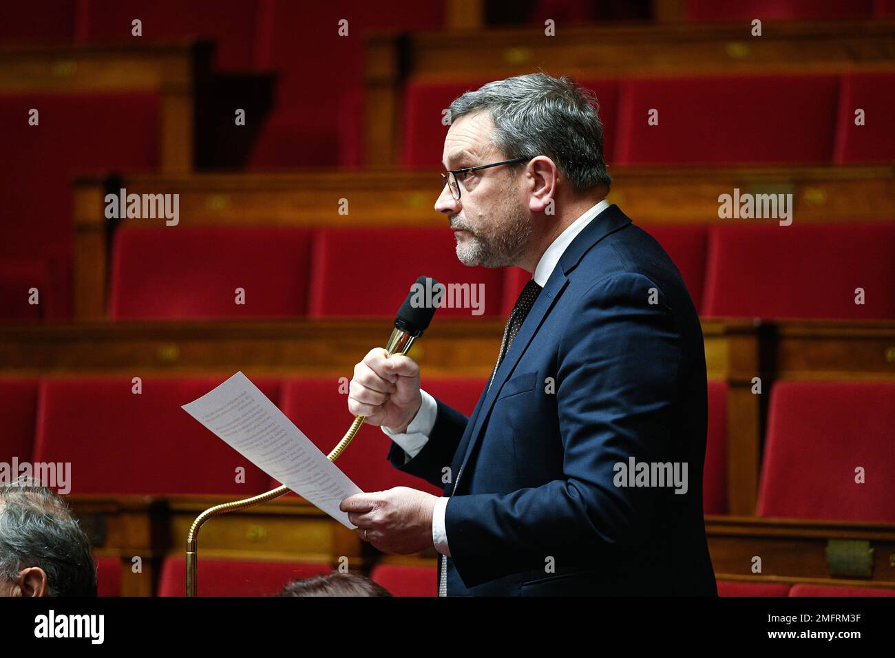 Paris, France. 24th Jan, 2023. Philippe Bolo during a session of ...