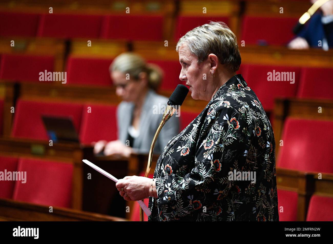 Paris, France. 24th Jan, 2023. Agnes Carel during a session of ...