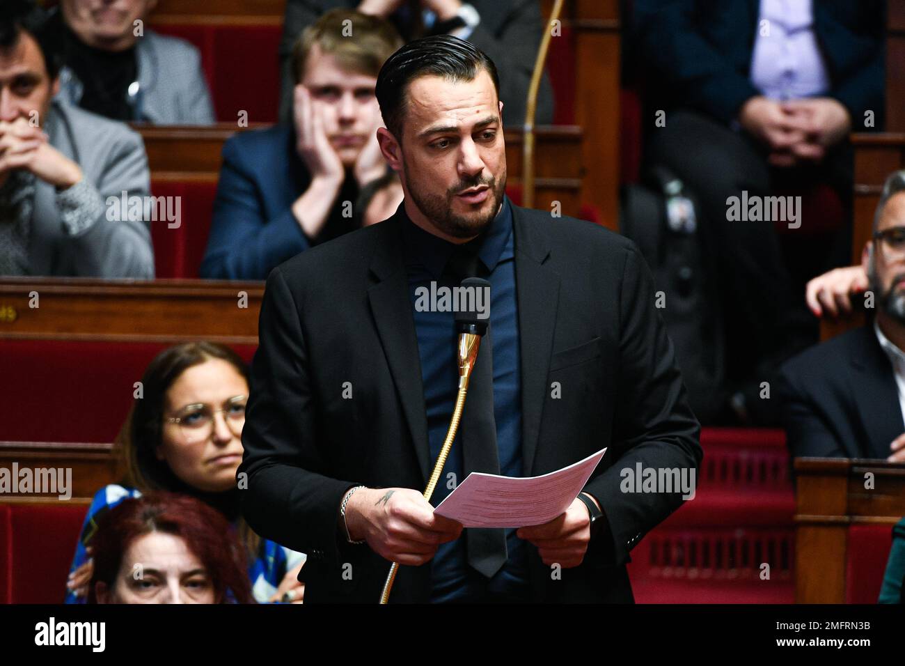 Paris, France. 24th Jan, 2023. Sebastien Delogu (LFI, La France ...