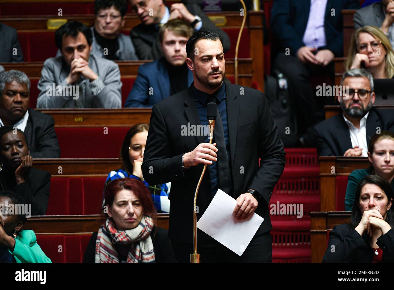 Paris, France. 24th Jan, 2023. Sebastien Delogu (LFI, La France ...
