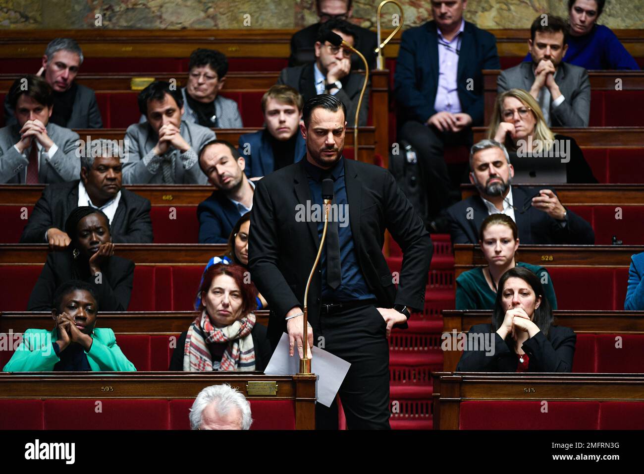 Paris, France. 24th Jan, 2023. Sebastien Delogu (LFI, La France ...