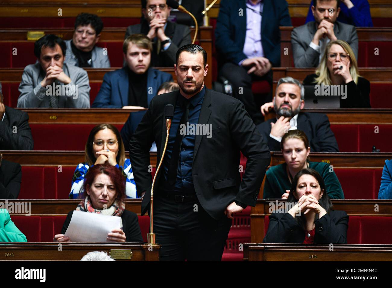 Paris, France. 24th Jan, 2023. Sebastien Delogu (LFI, La France ...
