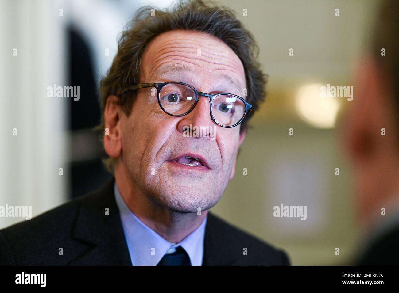 Paris, France. 24th Jan, 2023. Gilles Legendre during a session of ...