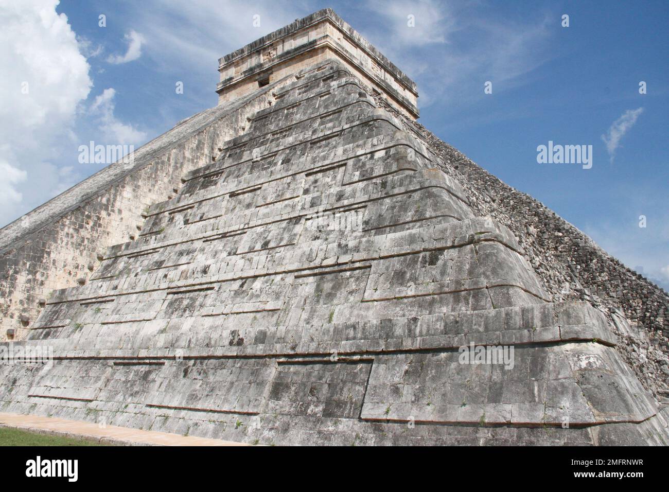 The step pyramid of Kukulcan stands in Chichén Itzá, a complex of Mayan ...
