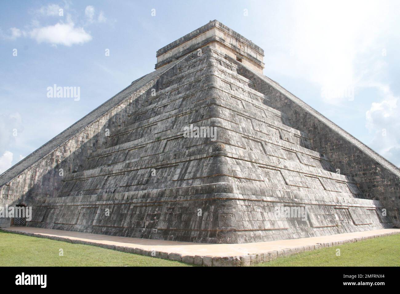 The step pyramid of Kukulcan stands in Chichén Itzá, a complex of Mayan ...