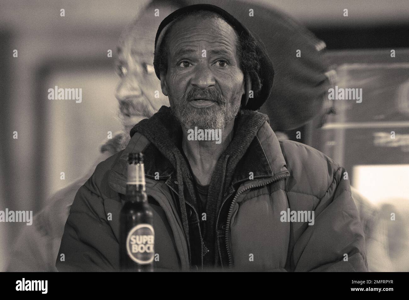 Rastafarian man with beer Stock Photo - Alamy