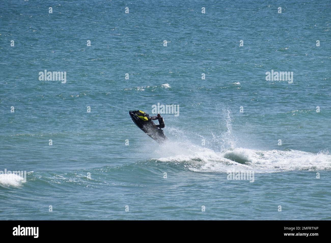 Jet Ski into the Black Sea Stock Photo - Alamy