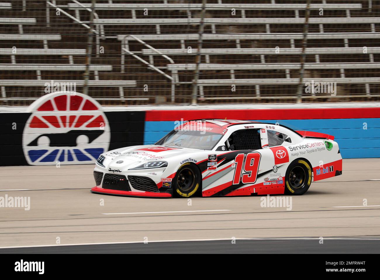 NASCAR Xfinity Series driver Brandon Jones (19) comes out of turn four ...