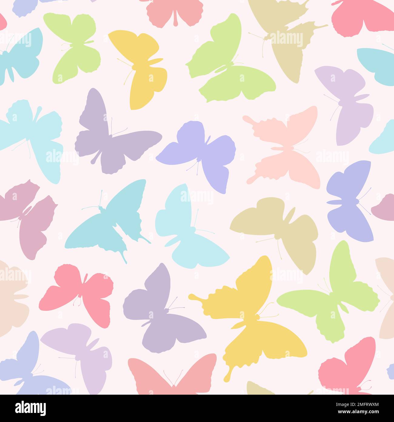 Butterfly seamless repeat pattern design background. Vector ...