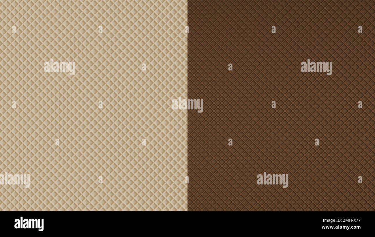 3D rendering Empty Vanilla And Chocolate Wafer Texture Background ...
