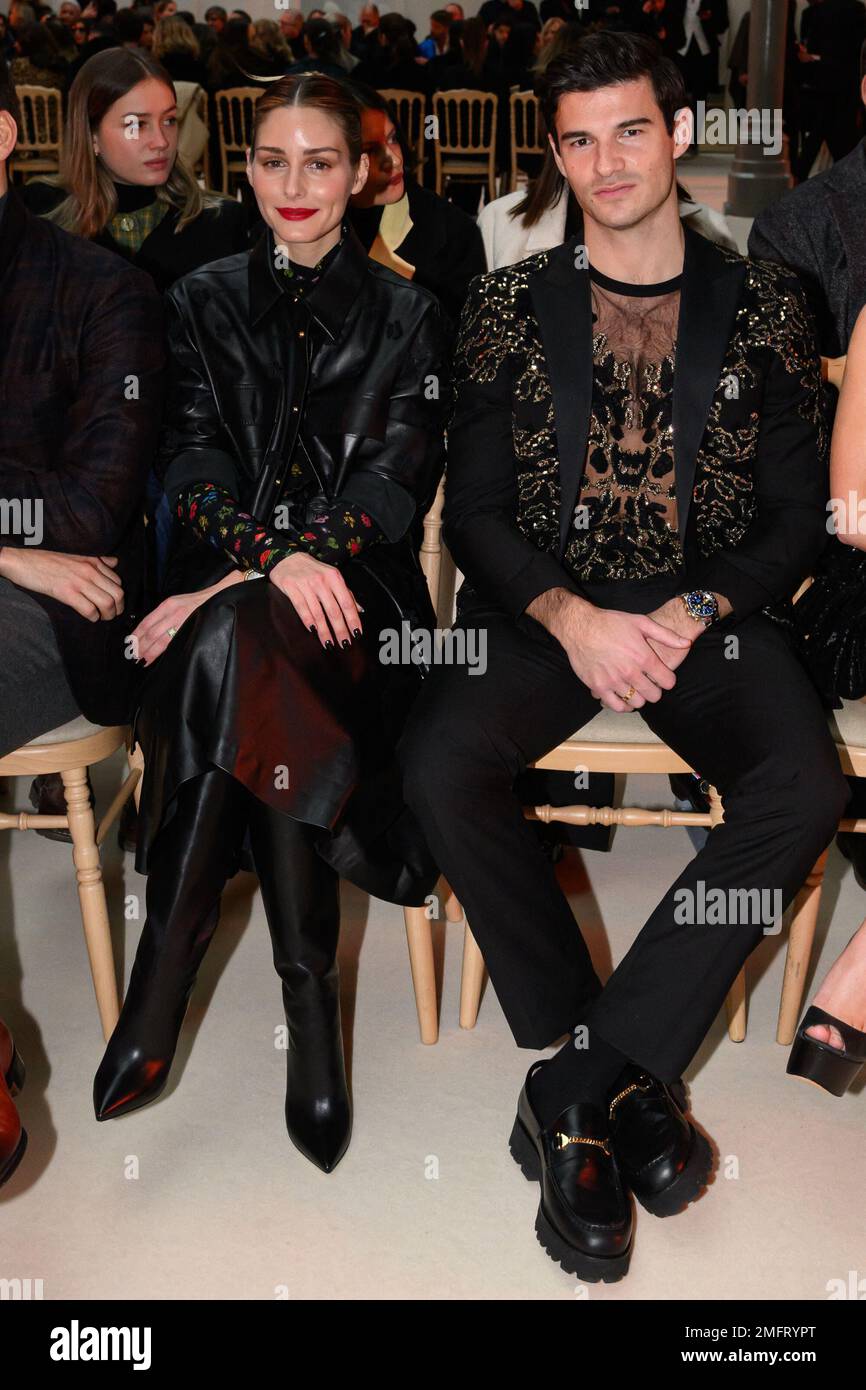 Paris, France. 25th January, 2023. Olivia Palermo and Paul Forman ...