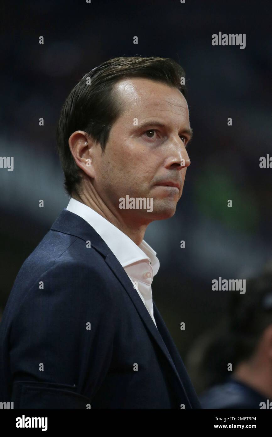 Julien Stephan, headcoach of Rennes prior to his League One soccer ...
