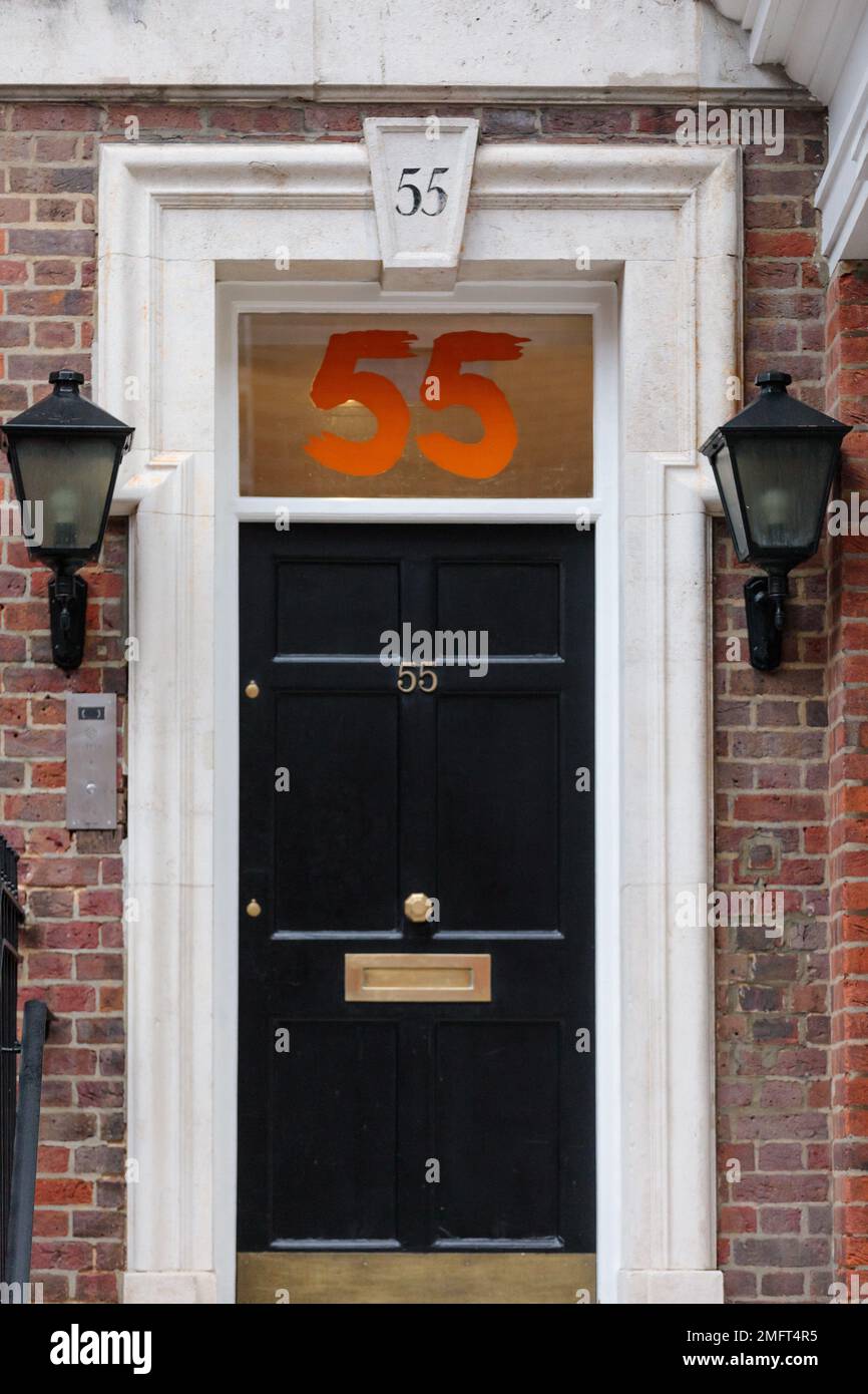 Exterior view of Georgian town house building, 55 Tufton Street ...