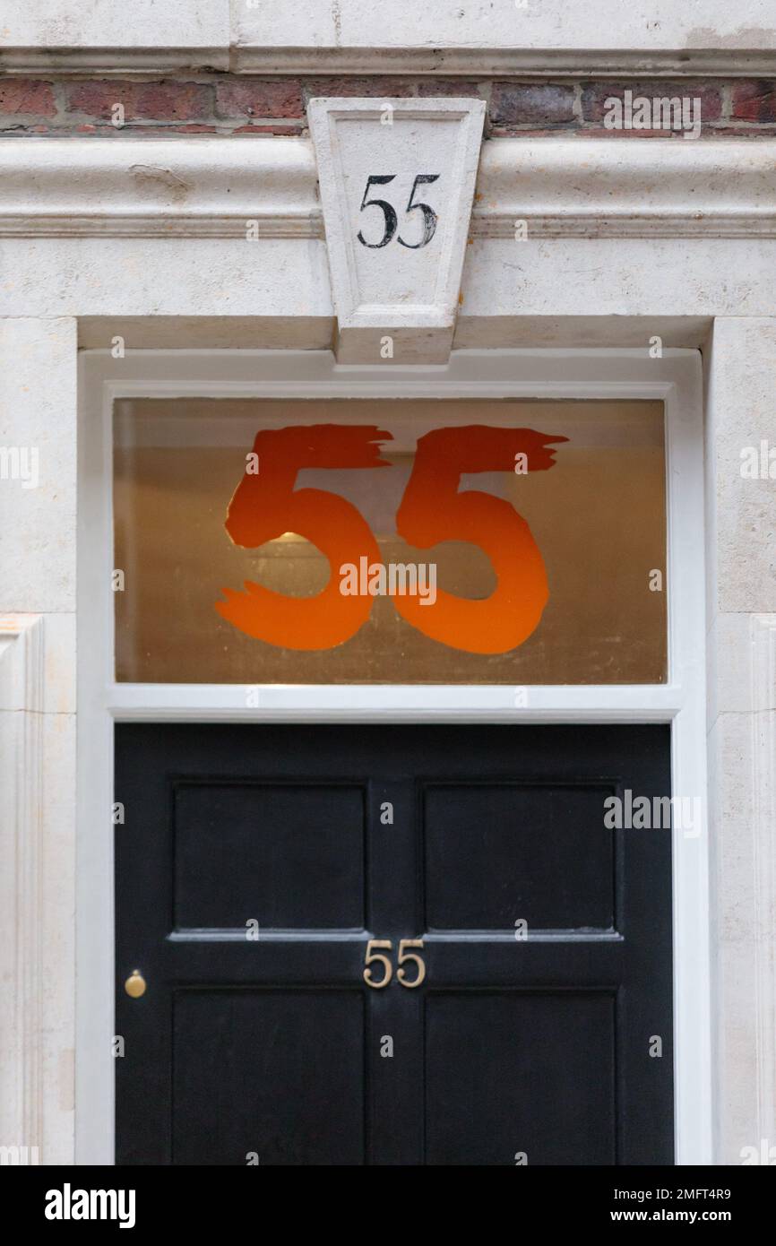 Exterior view of Georgian town house building, 55 Tufton Street ...