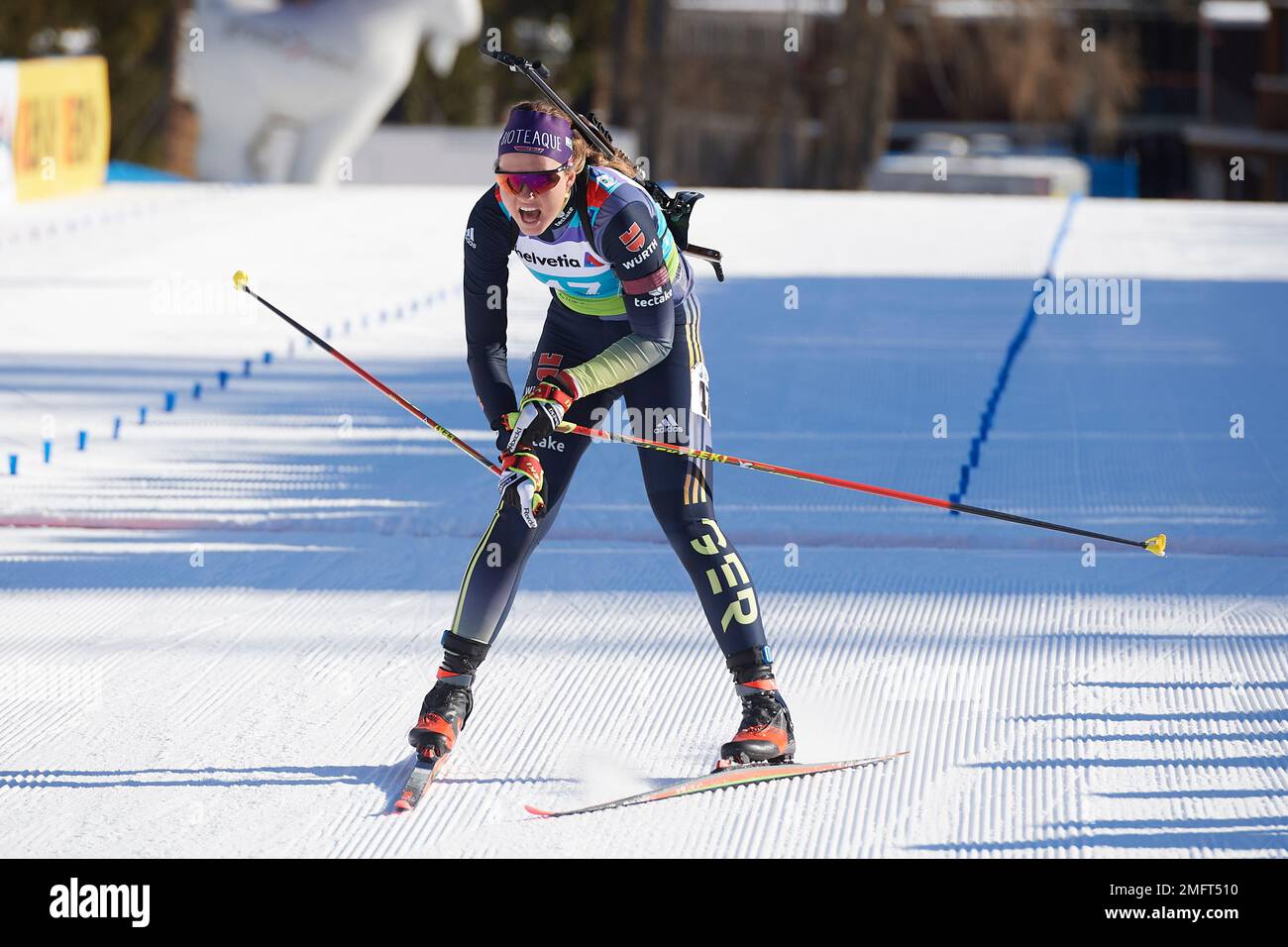 Lenzerheide, Schweiz, 25. Januar 2023. SPARK Lisa Maria GER beim 15 km ...