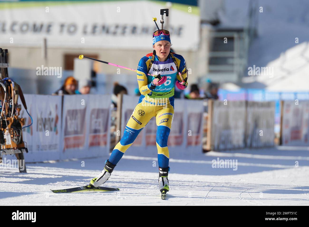 Lenzerheide, Schweiz, 25. Januar 2023. JOHANSSON Tilda SWE beim 15 km ...