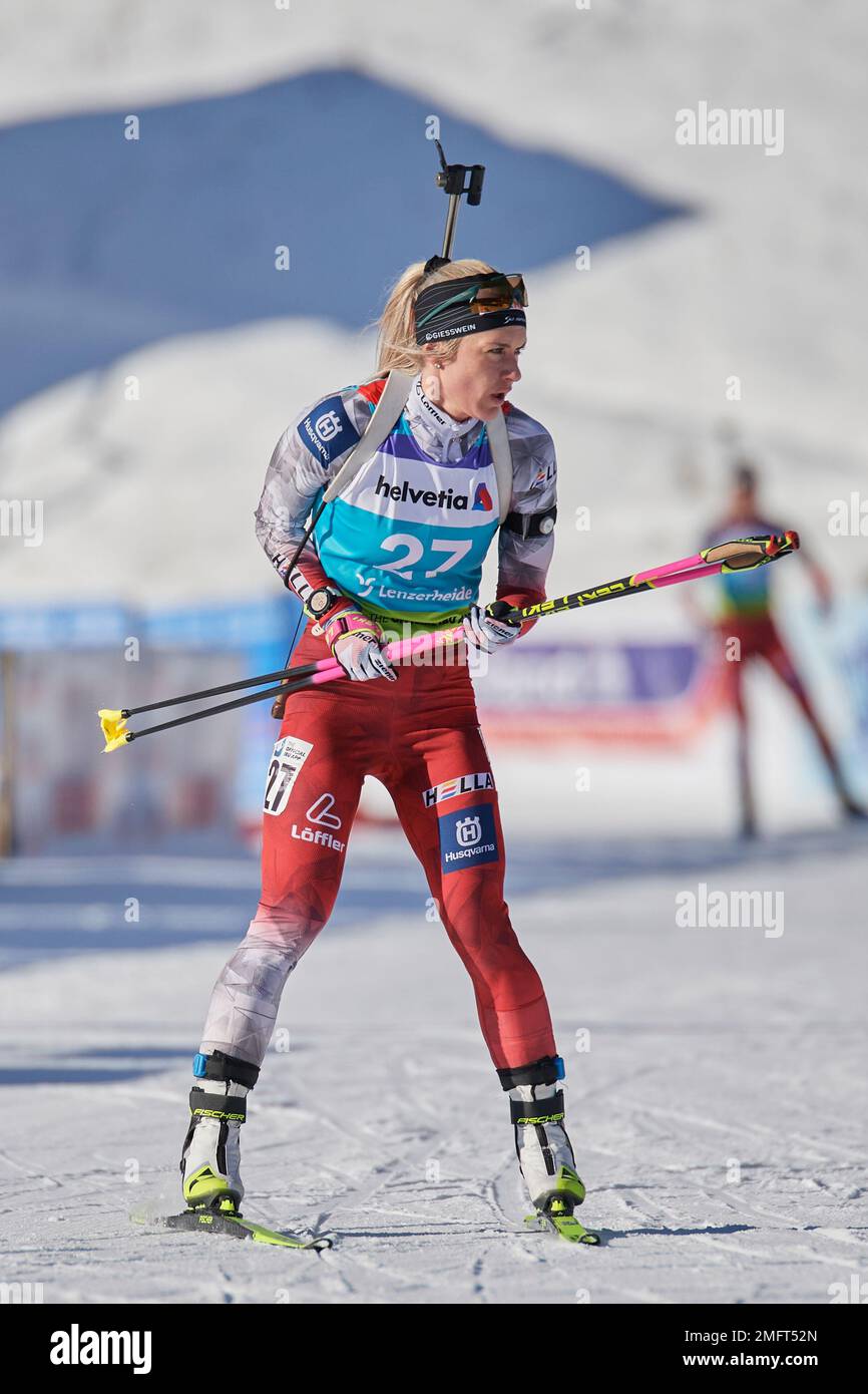 Lenzerheide, Schweiz, 25. Januar 2023. KOMATZ Katharina AUT beim 15 km ... Lenzerheide, Schweiz, 25. Januar 2023. KOMATZ Katharina AUT beim 15 km ...