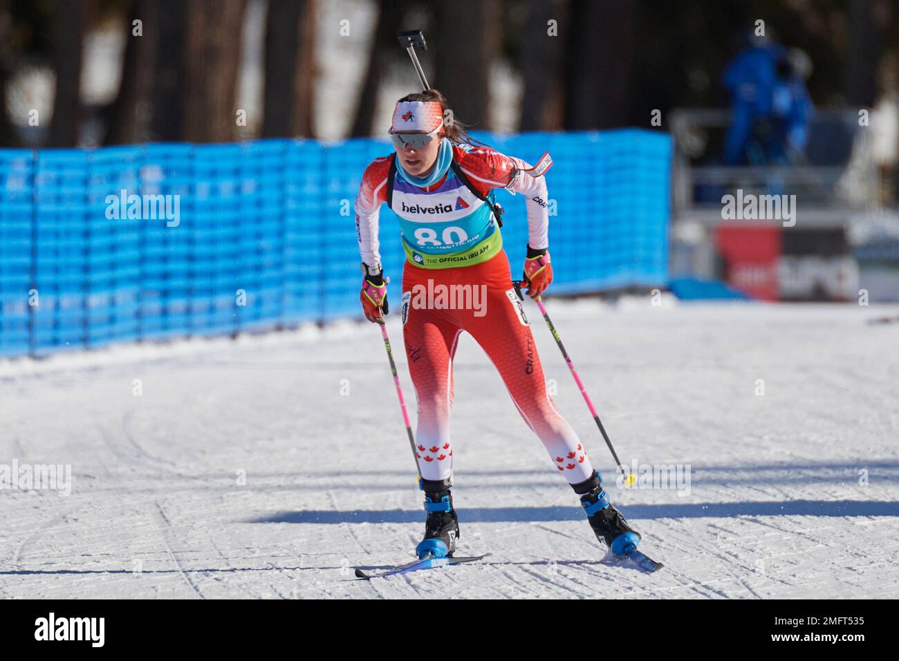 Lenzerheide, Schweiz, 25. Januar 2023. GOWLING Gillian CAN beim 15 km ...