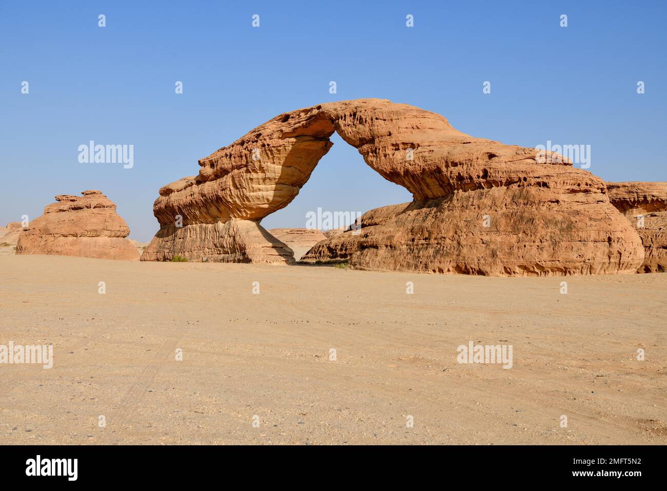 The Arch, also known as Rainbow Rock, near AlUla, Medina Province ...