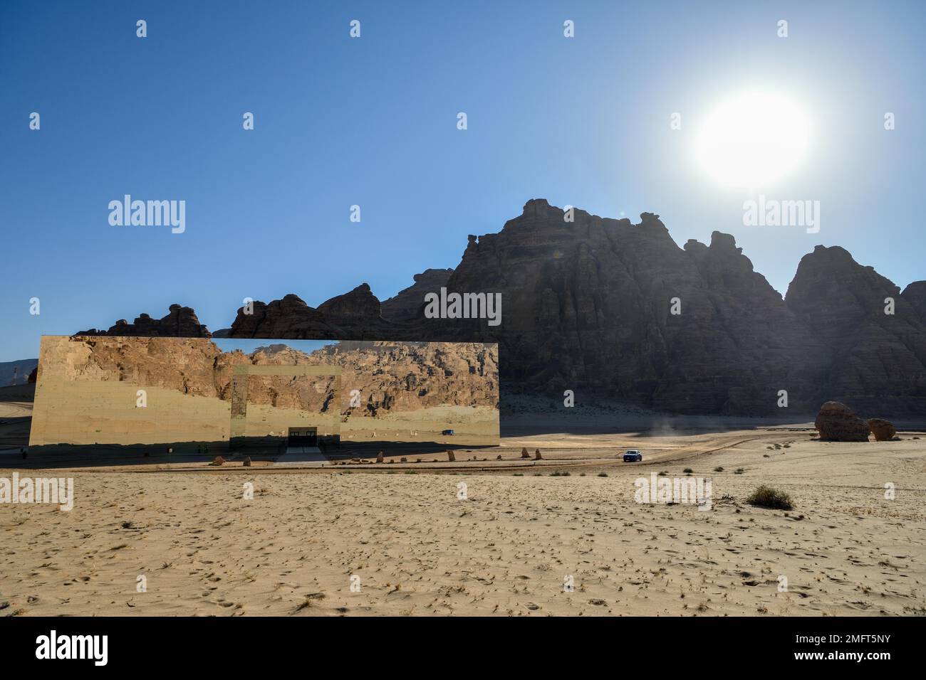 Maraya, mirrored event hall in the middle of the desert, AlUla, Medina ...