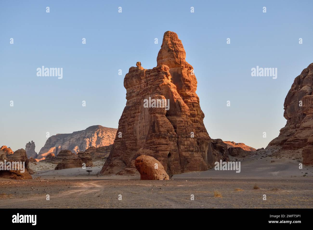 Landscape in the Ashar Valley, near AlUla, Medina Province, Saudi ...