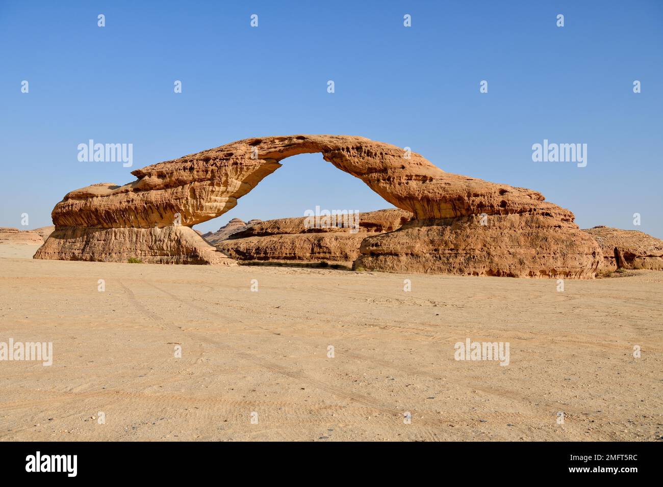 The Arch, also known as Rainbow Rock, near AlUla, Medina Province ...