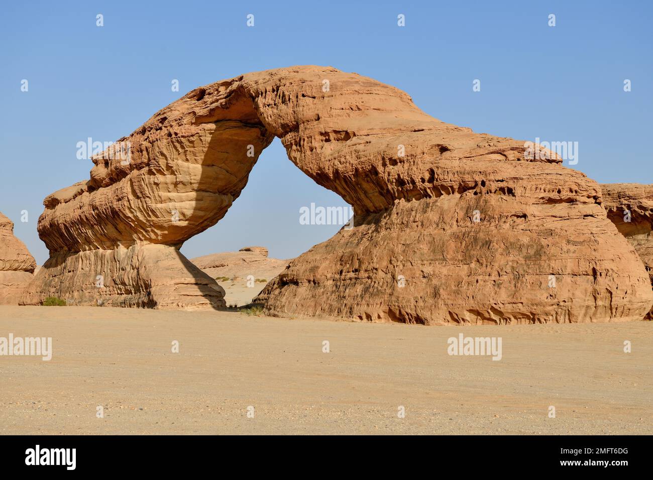 The Arch, also known as Rainbow Rock, near AlUla, Medina Province ...