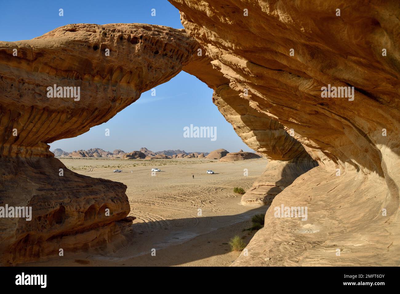 The Arch, also known as Rainbow Rock, near AlUla, Medina Province ...